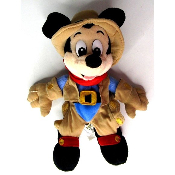 Disney | Toys | Disney World Frontier Land Cowboy Mickey Mouse Plush ...